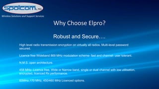 Spotcom LTD Elpro Radio Presentation | PPT