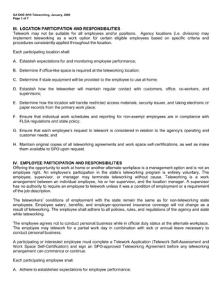 Spo telework policy | PDF