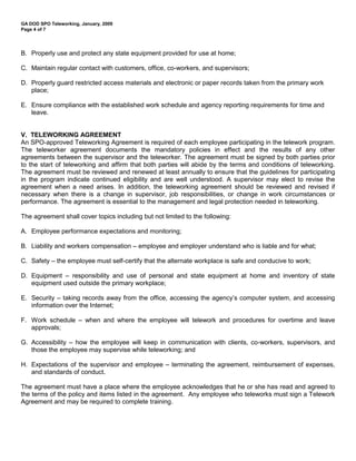 Spo telework policy | PDF