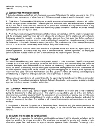 Spo telework policy | PDF