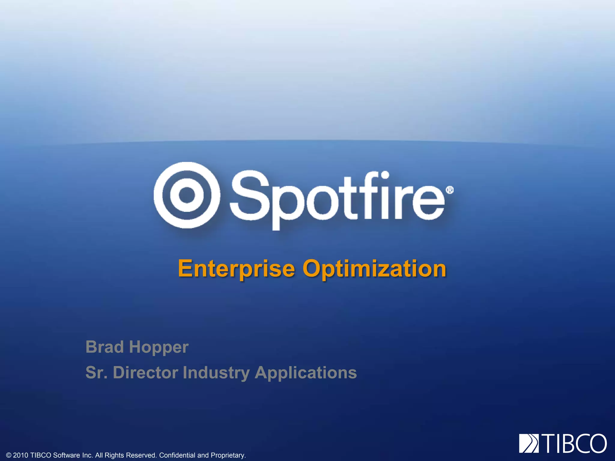 TIBCO Spotfire deck | PPTX