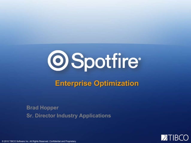 TIBCO Spotfire deck | PPTX