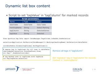 Advanced Use of Properties and Scripts in TIBCO Spotfire | PPT