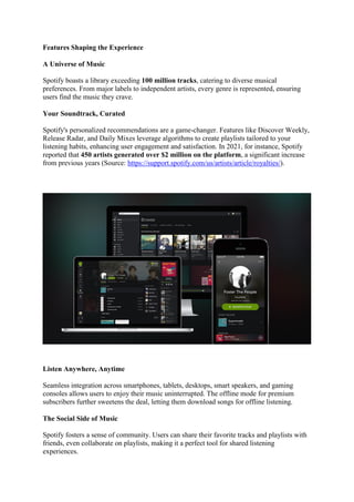 Spotify: Revolutionizing the Music Streaming Industry | PDF | Free Download