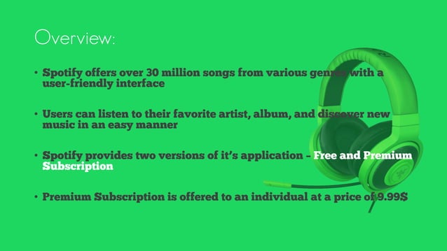 Spotify presentation | PDF