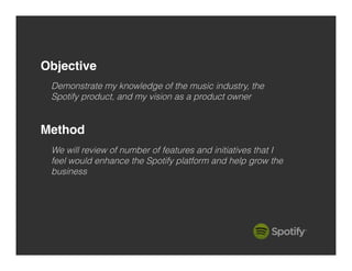 Product Owner presentation for Spotify | PPT