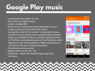Spotify. Strategy to remain the leader in the music industry. | PDF