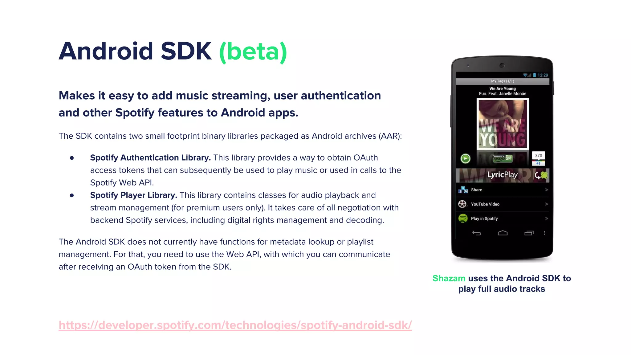 Audio Analysis with Spotify's Web API | PPT