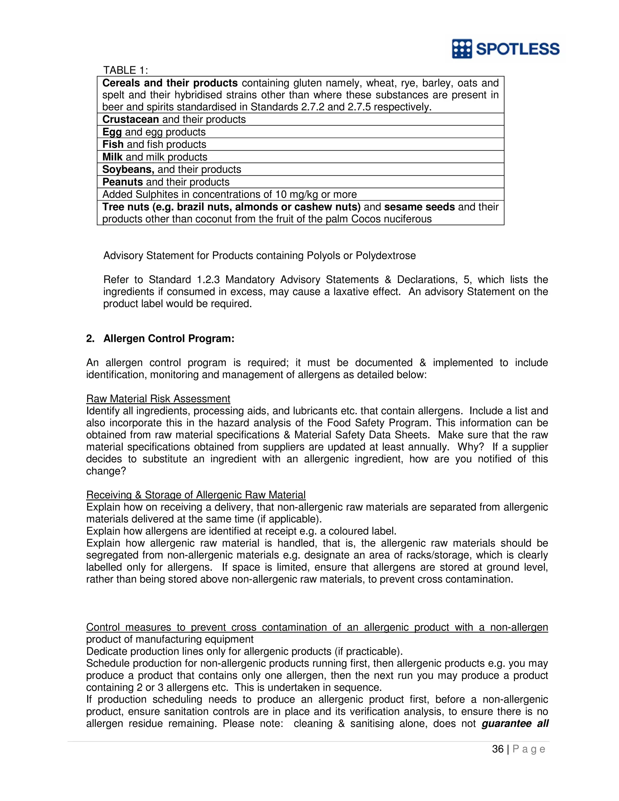 Spotless food-safety-standards-for-suppliers-issue-4 | PDF