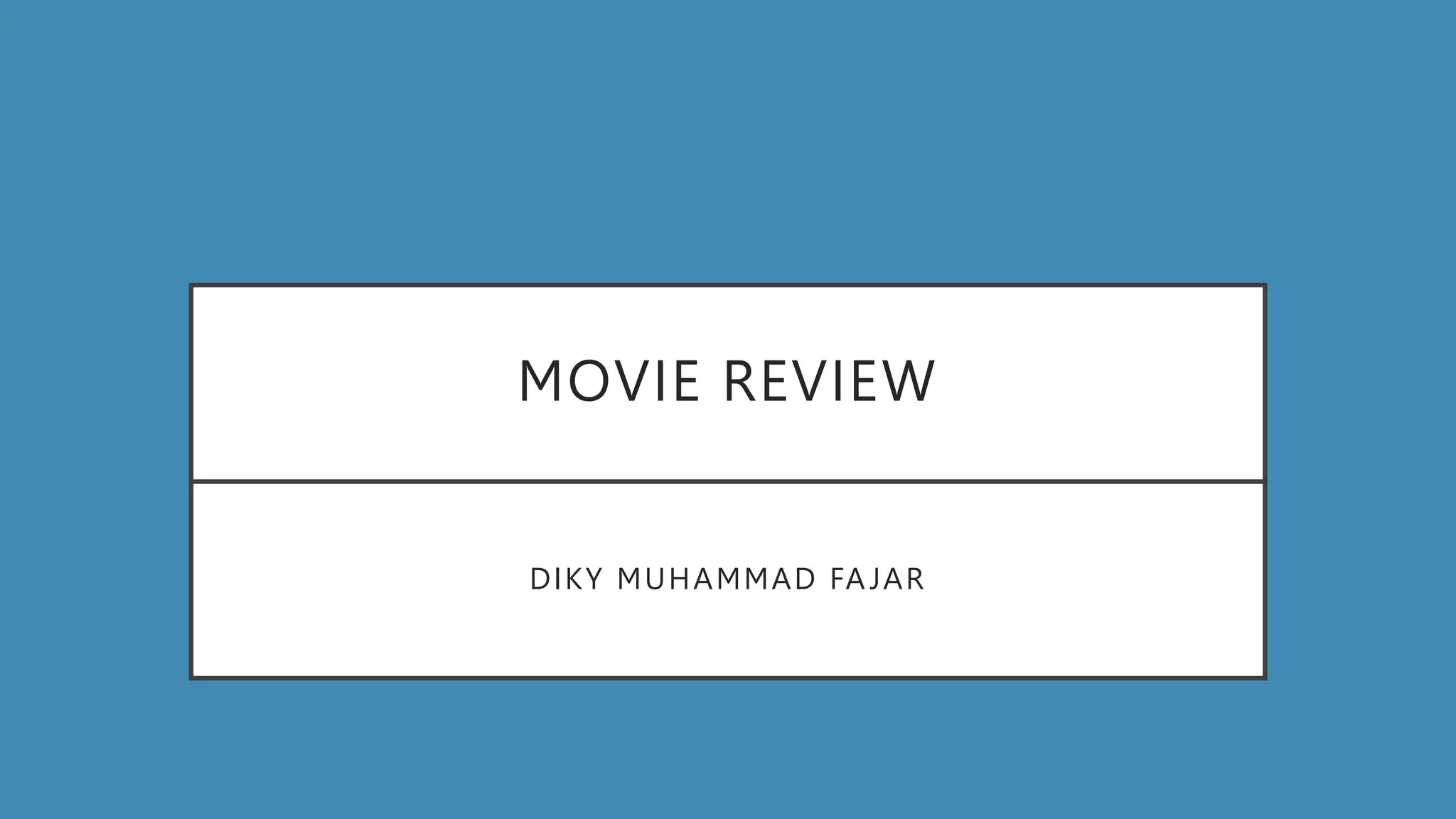 Movie review spotlight 2015 by Diky M.F. | PPT