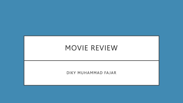Movie review spotlight 2015 by Diky M.F. | PPT