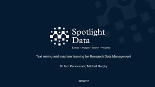 Text mining and machine learning | PPTX