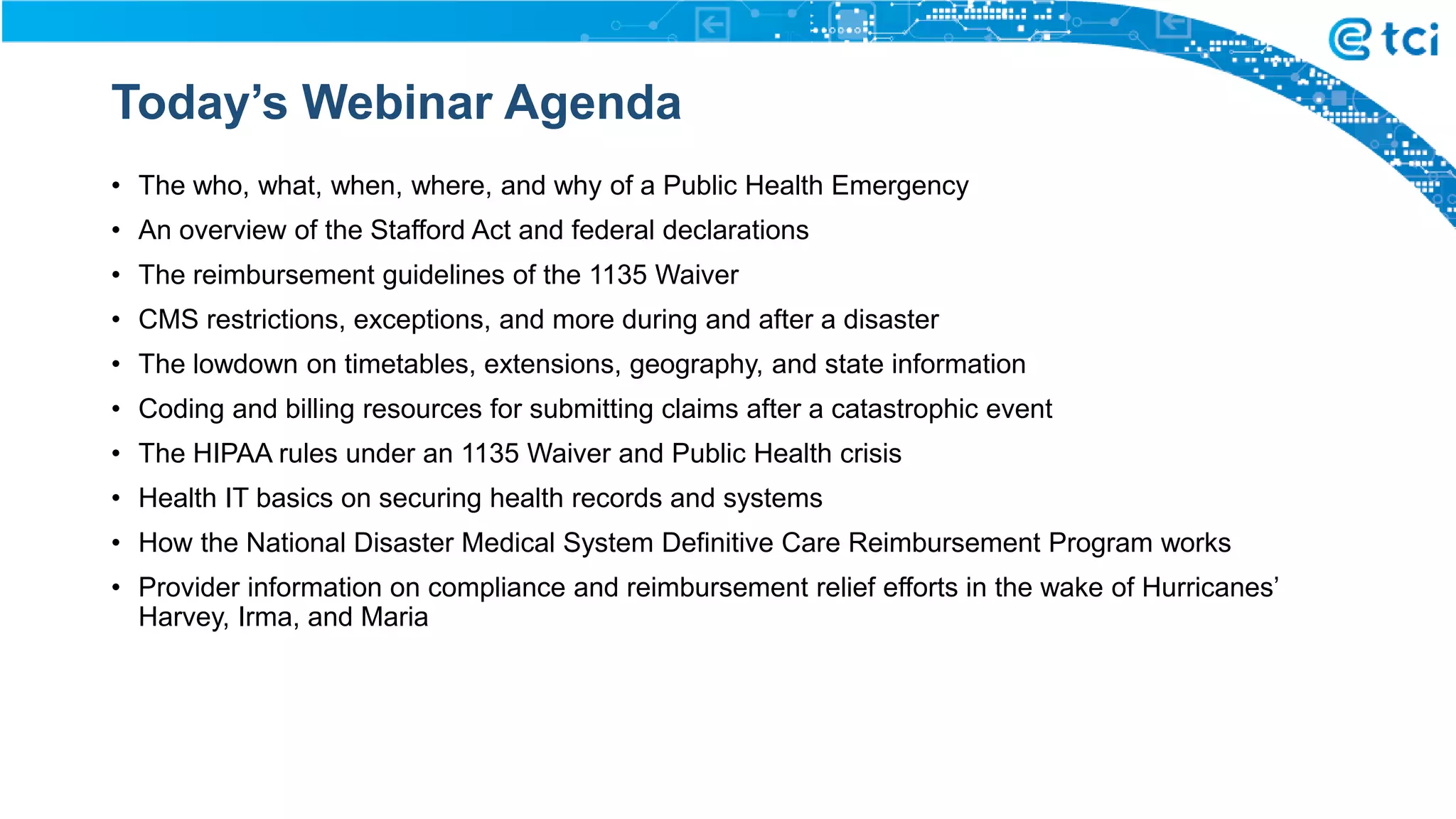 Spotlight on CMS-HHS Updates to Combat Disasters | PPT