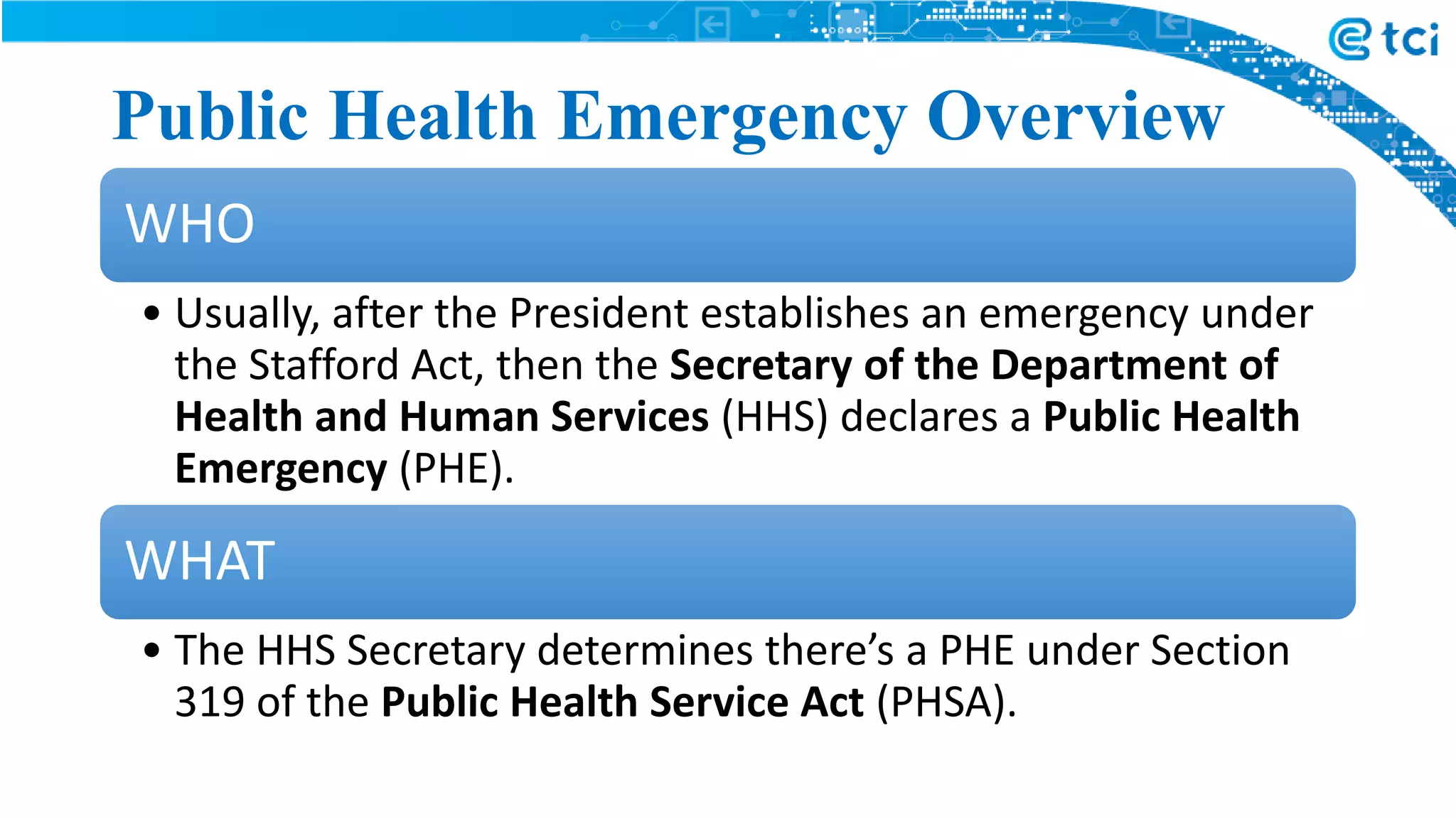 Spotlight on CMS-HHS Updates to Combat Disasters | PPT