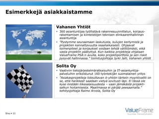 TSOY Spotlight 2011 Helmikuu - ValueFrame | PDF