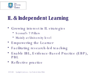 A Departmental Information Literacy Strategy and Frameworks for ...