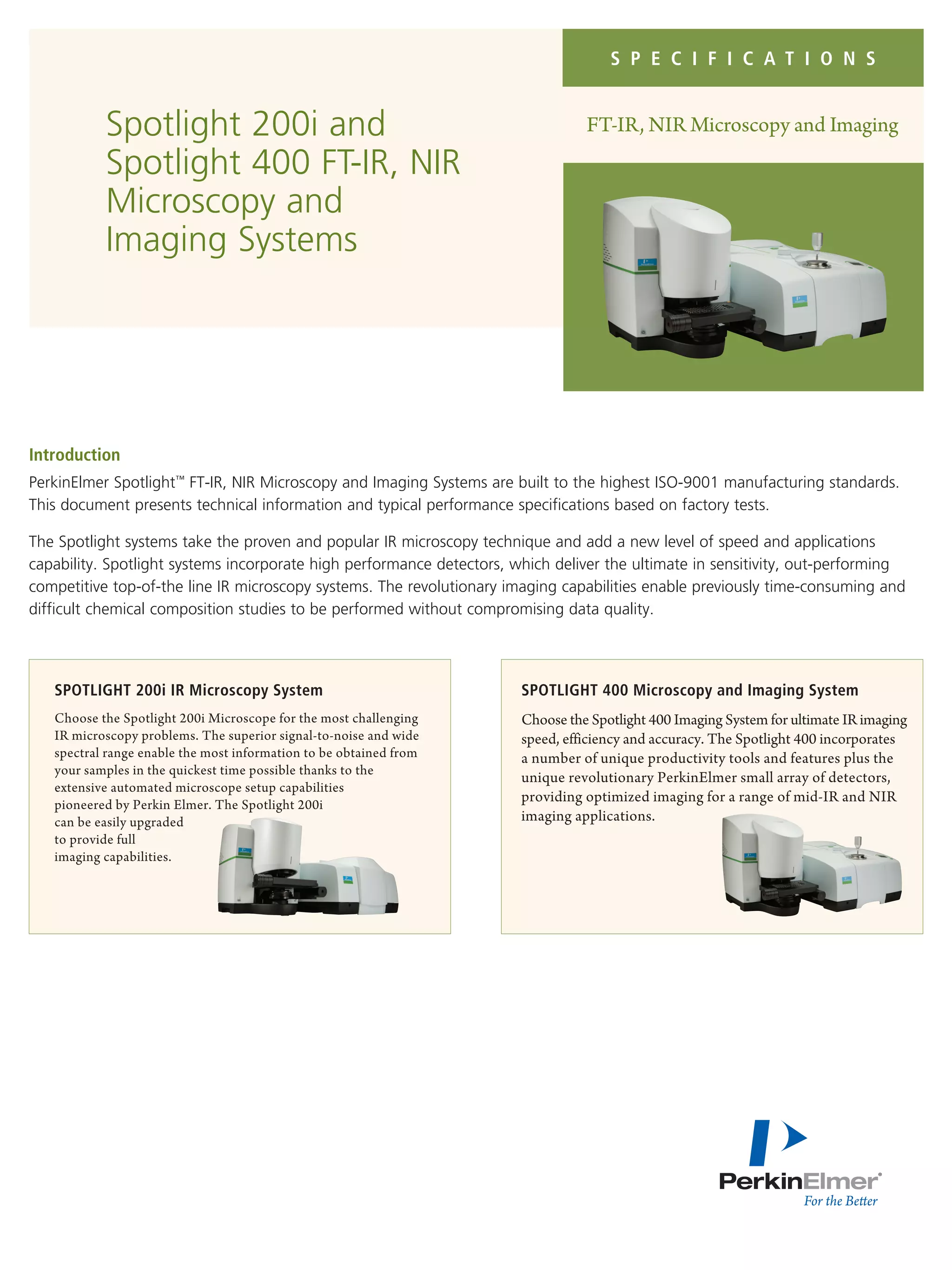 FT-IR, NIR Microscopy and Imaging | PDF