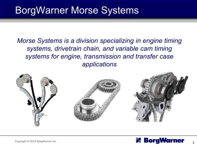 Spotlight BorgWarner Morse Systems | PPT