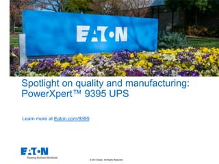 Spotlight on quality manufacturing in Raleigh, NC | PPT
