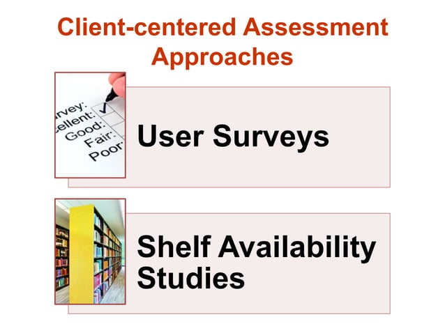 Spotlight on users: an introduction to client-centered collection assessment | PPT