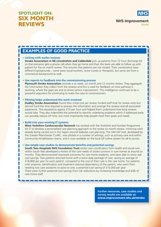 Spotlight on six month reviews in stroke treatment | PDF
