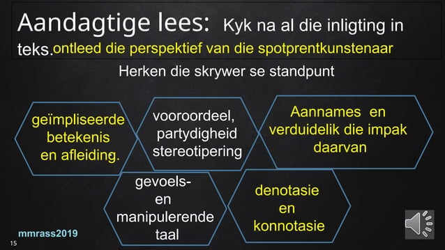 Visuele tekste ons ontleed n SPOTPRENTE :) | PPTX