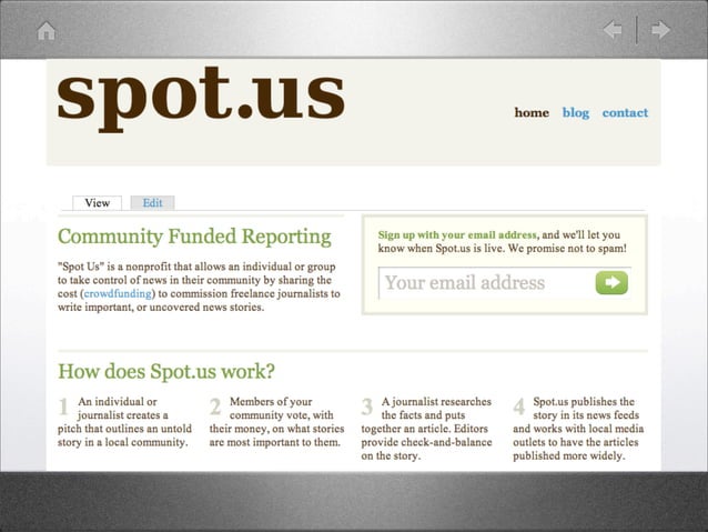 Spot presentation | PPT