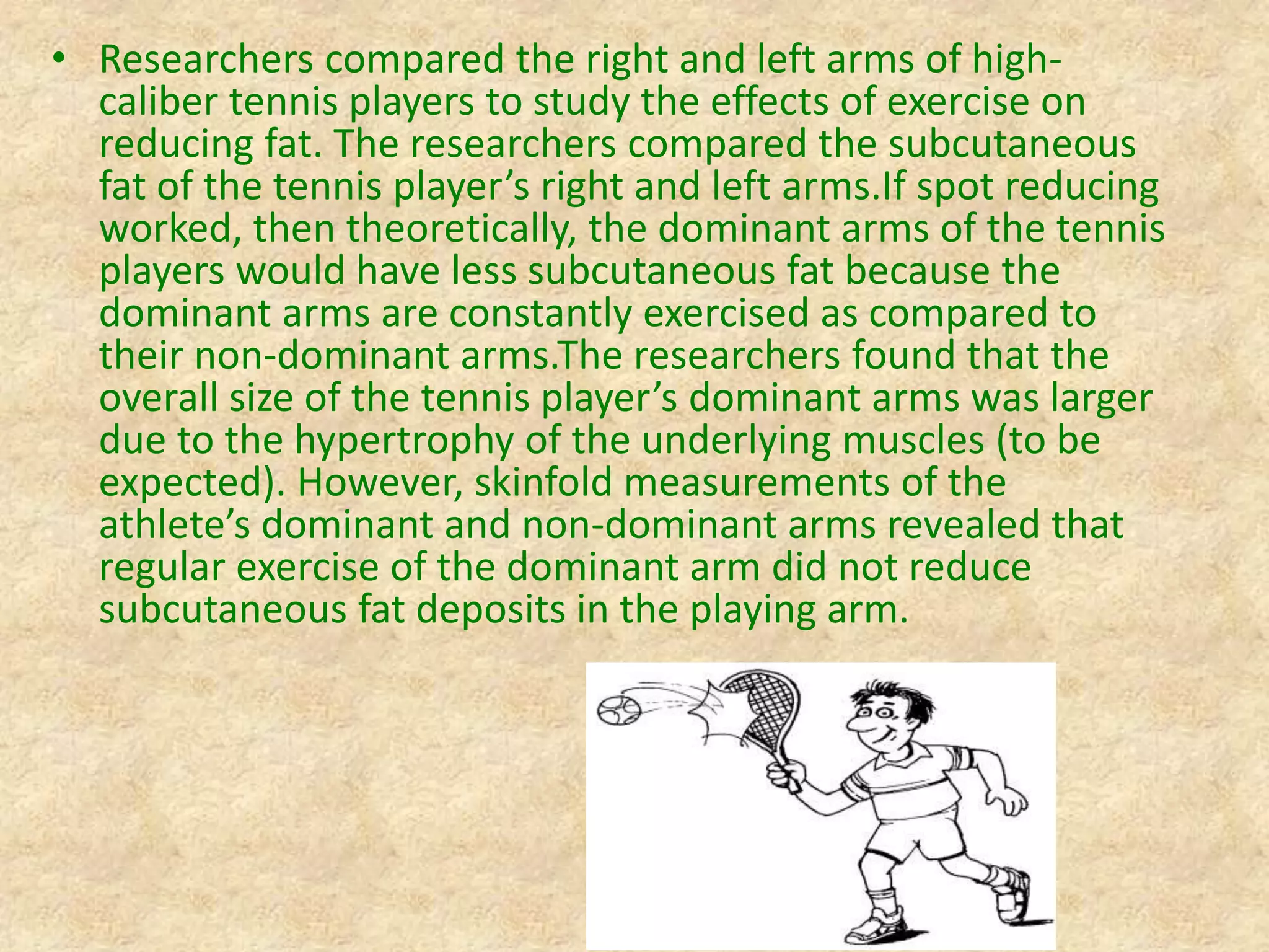 Spot reduction a Myth | PPTX | Fitness and Exercise | Healthy Living
