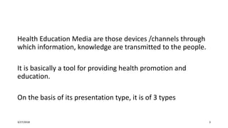 Spots and Announcement in Health Education | PPT