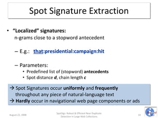 Spot Sigs | PPT