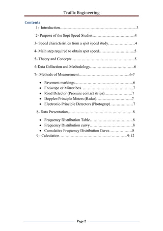 Spot speed studies.ppt .mylan nejyar | PDF