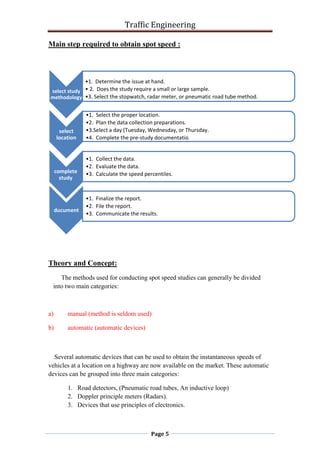 Spot speed studies.ppt .mylan nejyar | PDF
