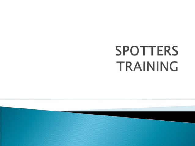 Spotter training | PPT