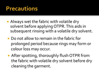 Spotting agents | PPT