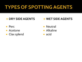 Spotting agents | PPT
