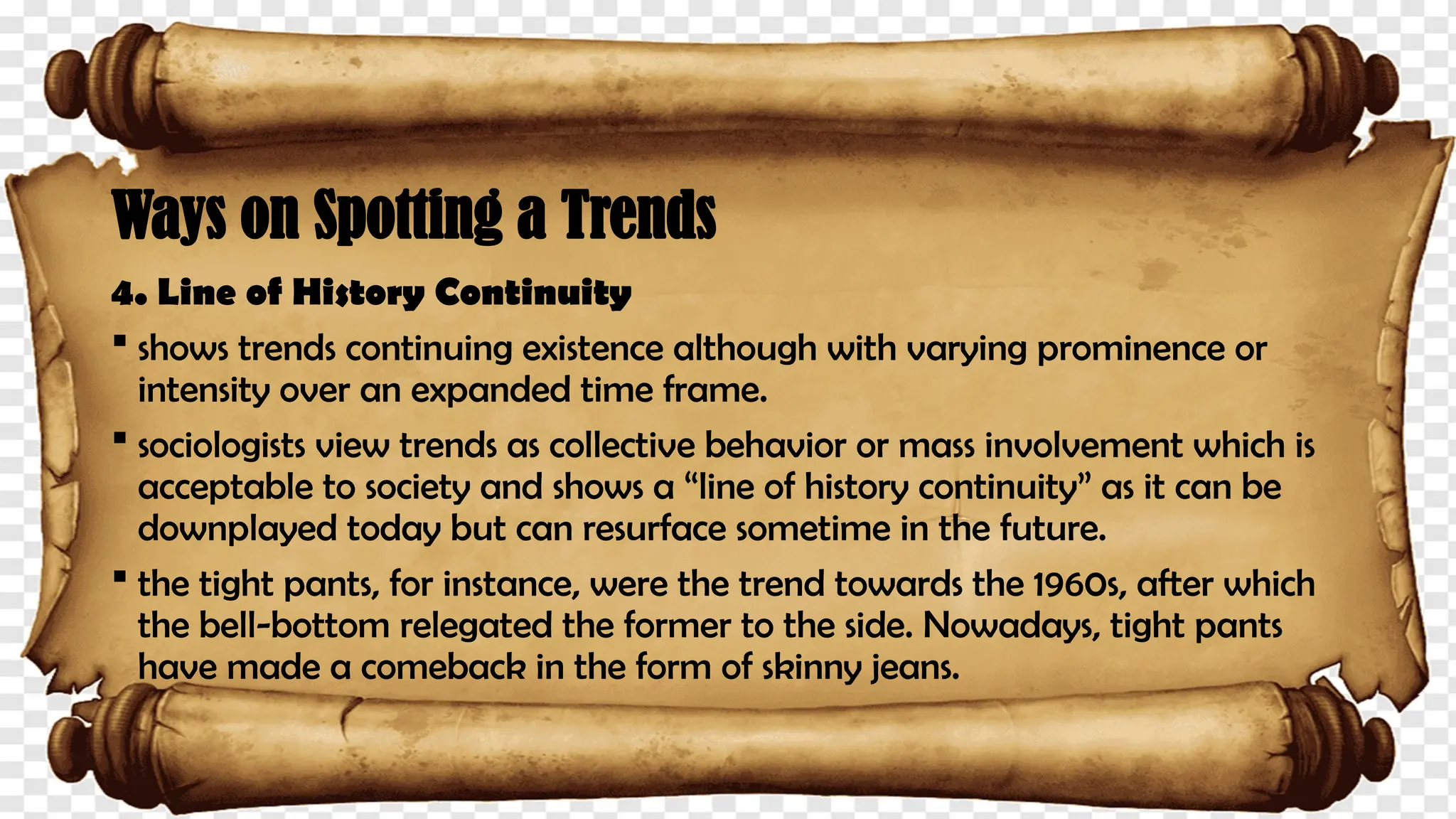 Trends subject, spotting a trends for grade 12 | PPTX