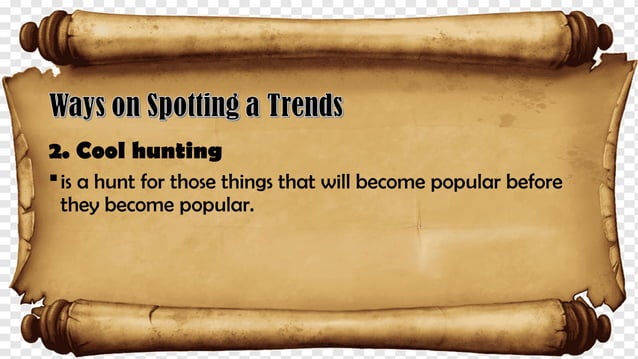 Trends subject, spotting a trends for grade 12 | PPTX