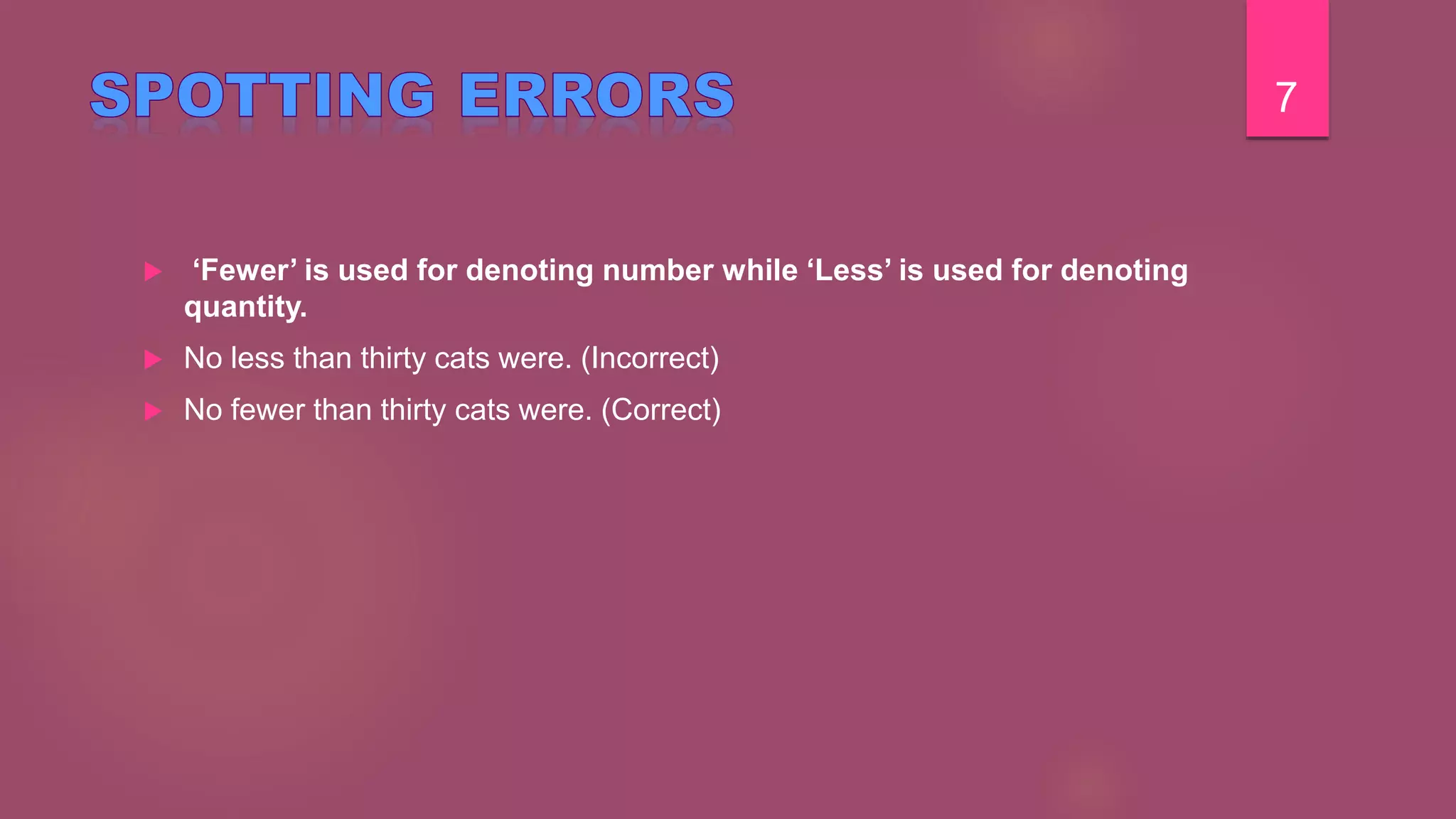 Spotting errors part 1 | PPTX