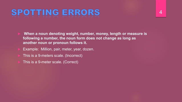 Spotting errors part 1 | PPTX