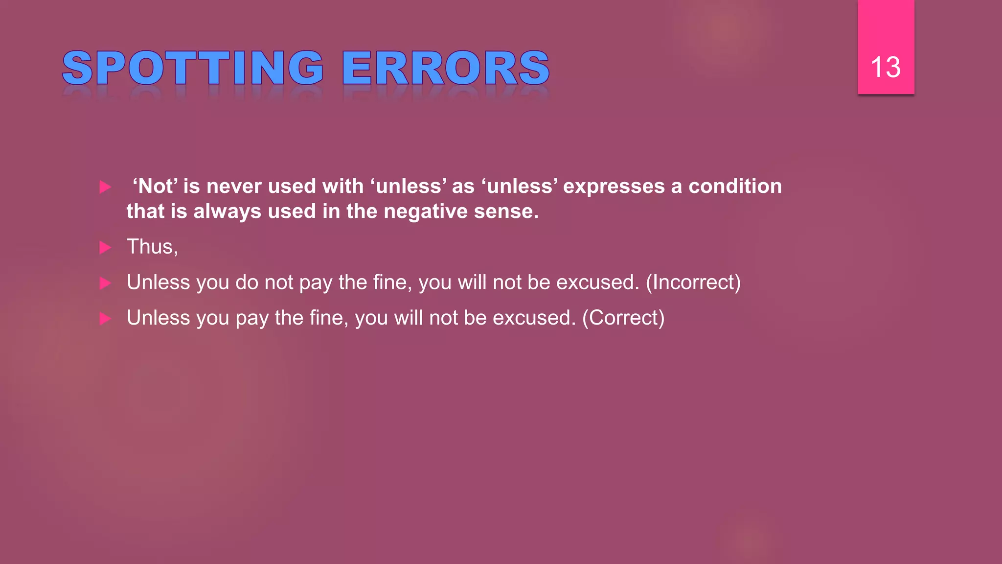 Spotting errors part 1 | PPTX