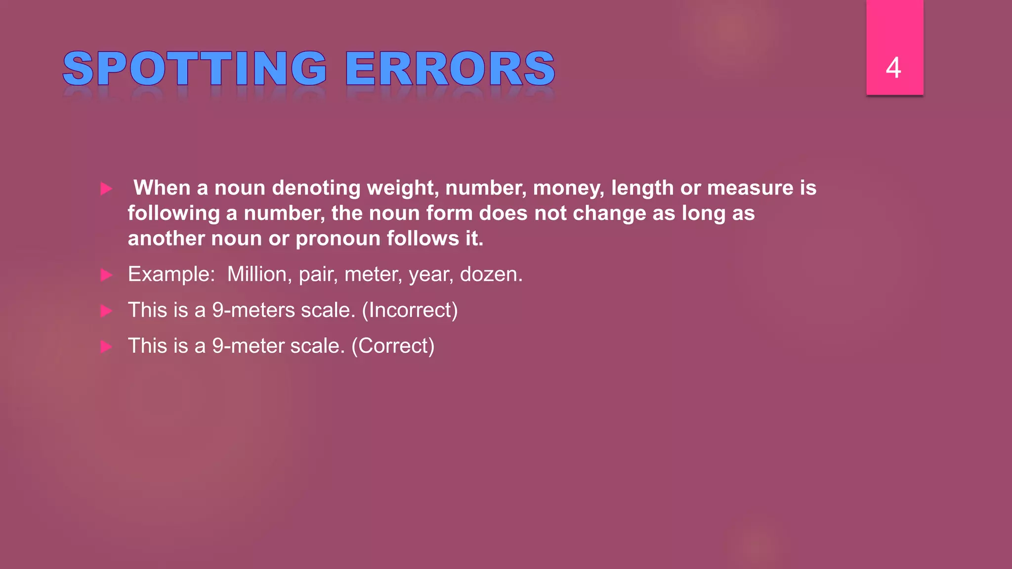 Spotting errors part 1 | PPTX