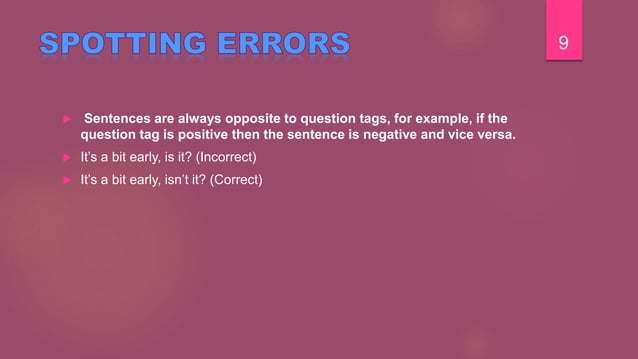 Spotting errors part 1 | PPTX
