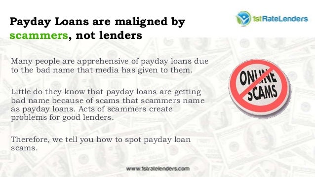 Spotting Payday Loan Scams Part 1 Spotting Payday Loan Scams Part 1