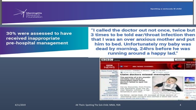 Spotting sick child | PPT