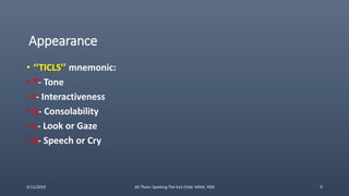 Spotting sick child | PPT