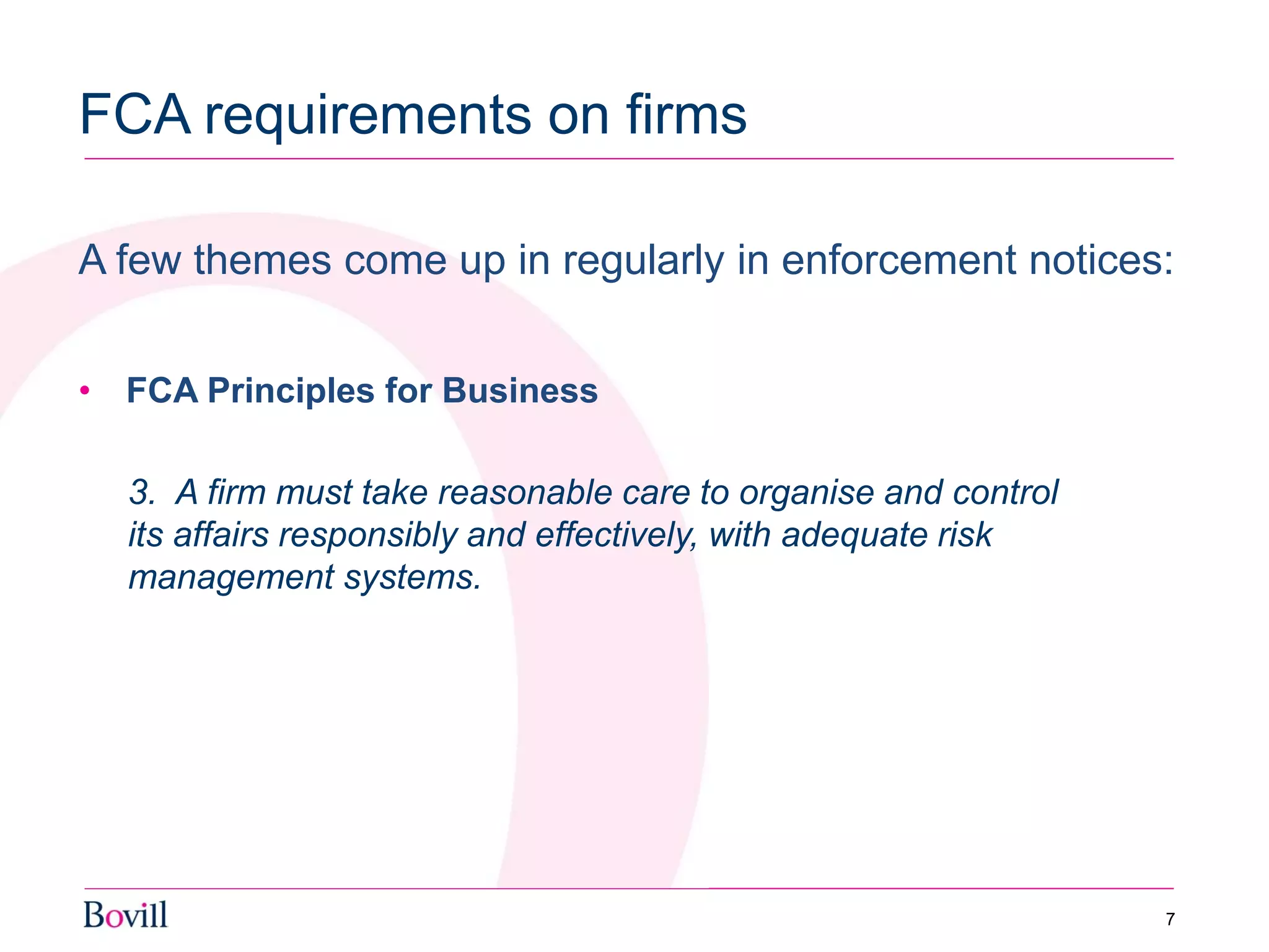 Spotting the banana skins - avoiding FCA enforcement through better ...