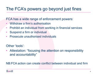 Spotting the banana skins - avoiding FCA enforcement through better ...