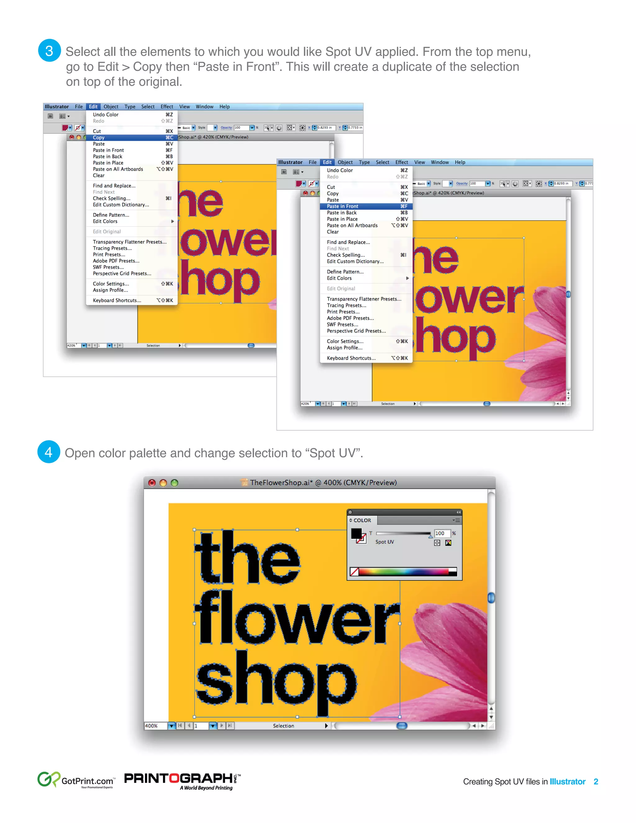 TUTORIAL - Spot uv from-illustrator | PDF