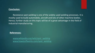 Spot welding | PPTX