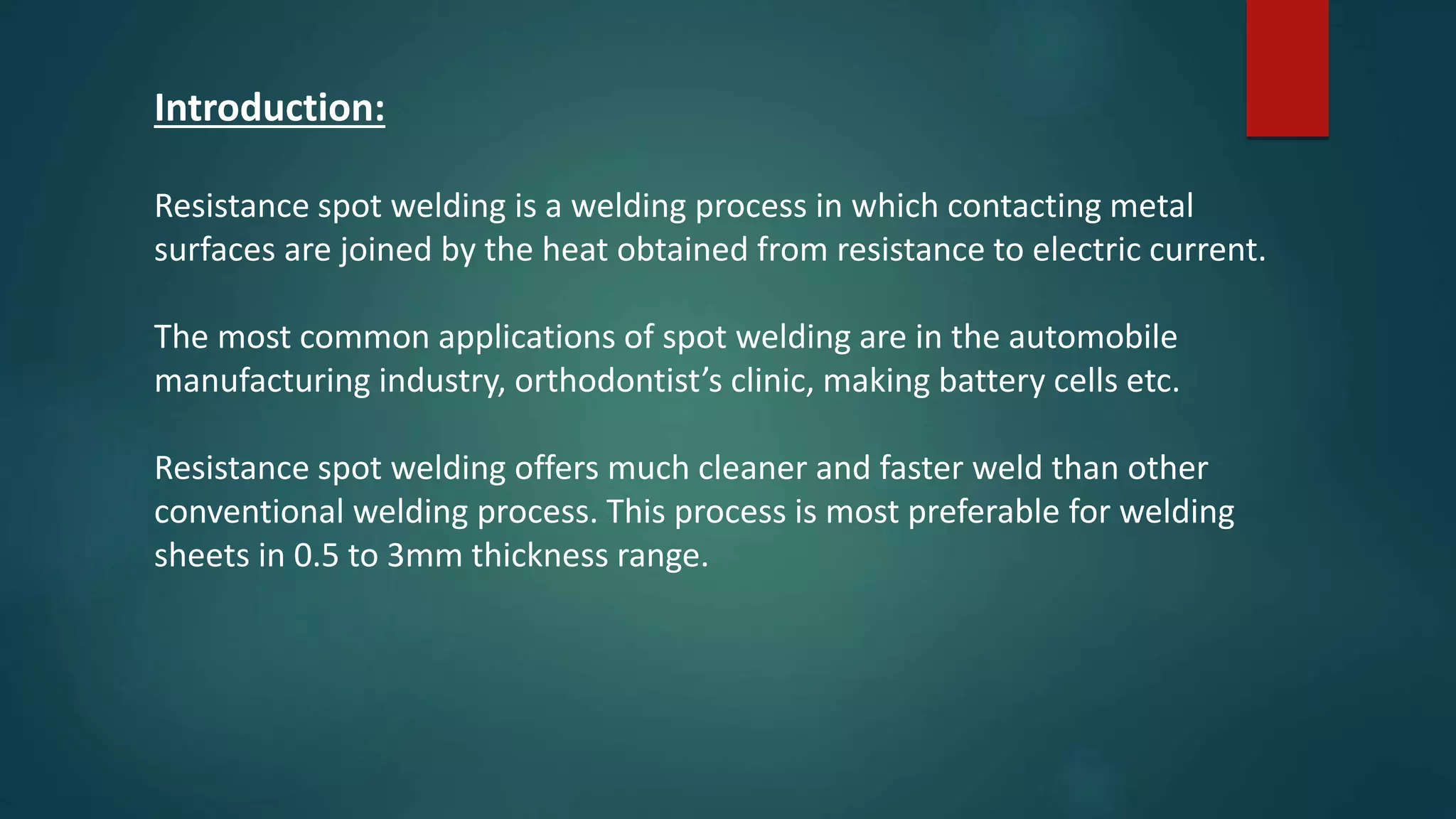 Spot welding | PPTX